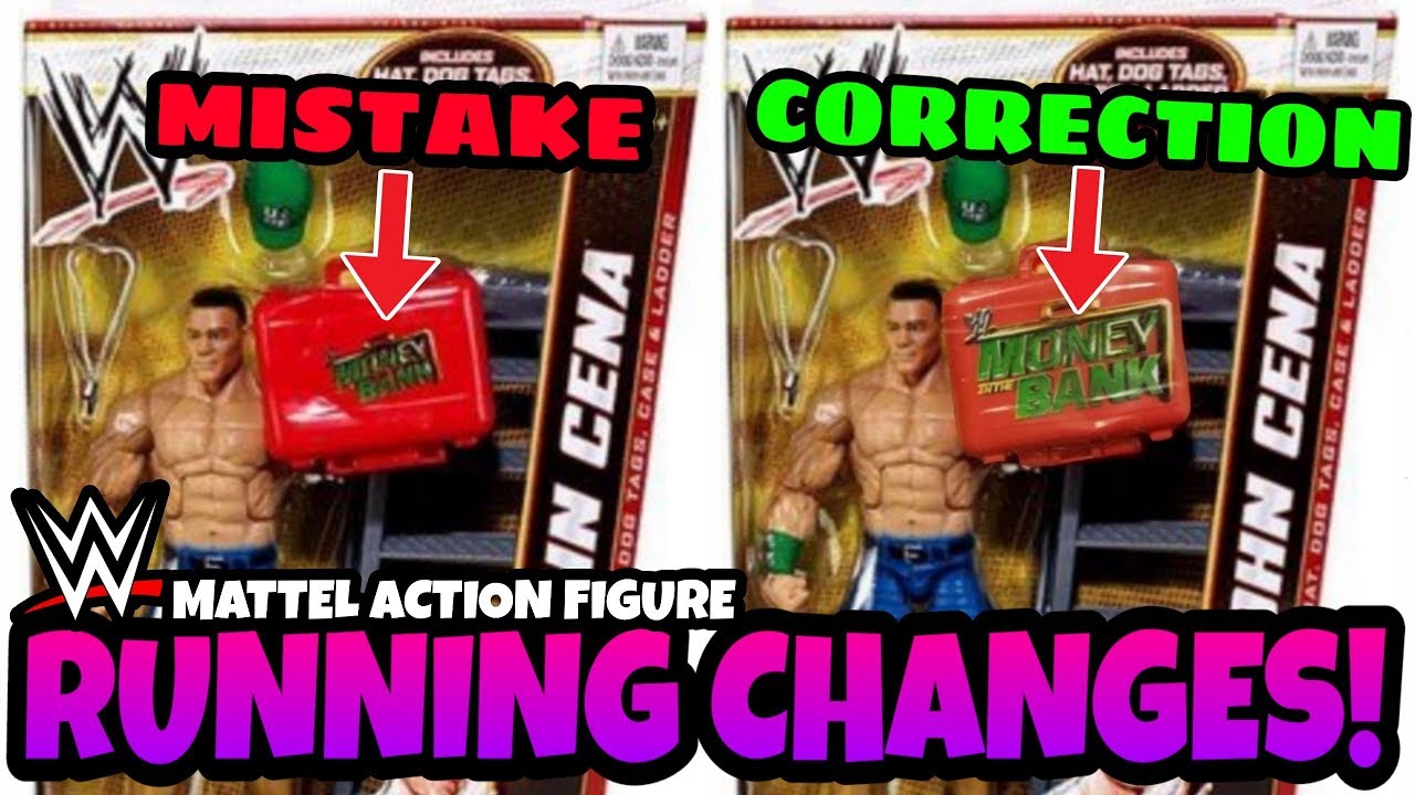 WWE Action Figure RUNNING CHANGES By Mattel - YouTube