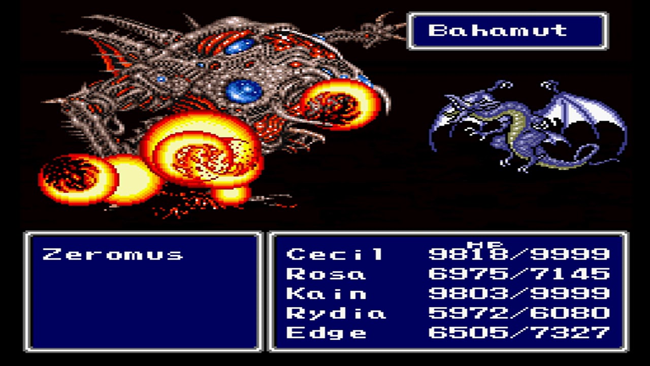 Final Fantasy II/IV - Final Boss Zeromus (SNES) - (Best Setup) HD 60fps ...