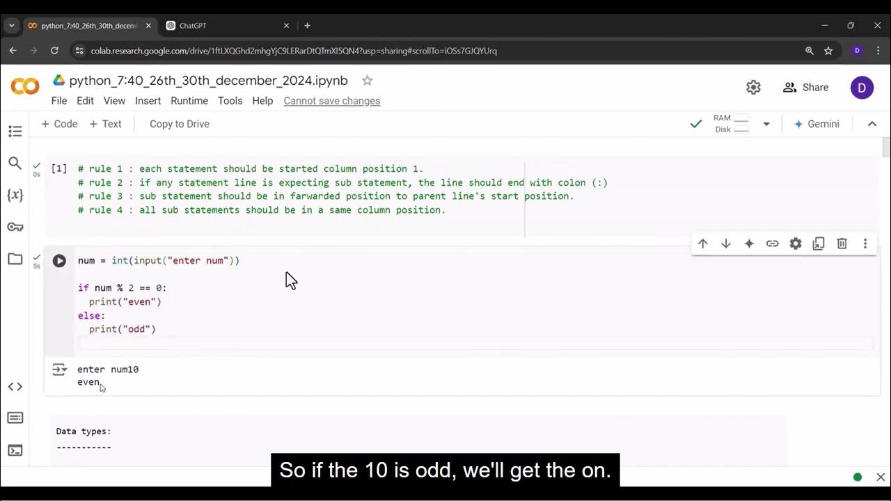 02 January 2025 Practice Session Python - YouTube