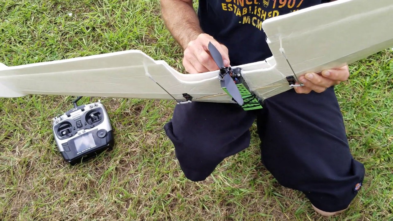 Scratch built Flite Test Mini Arrow maiden flight FAILS - YouTube
