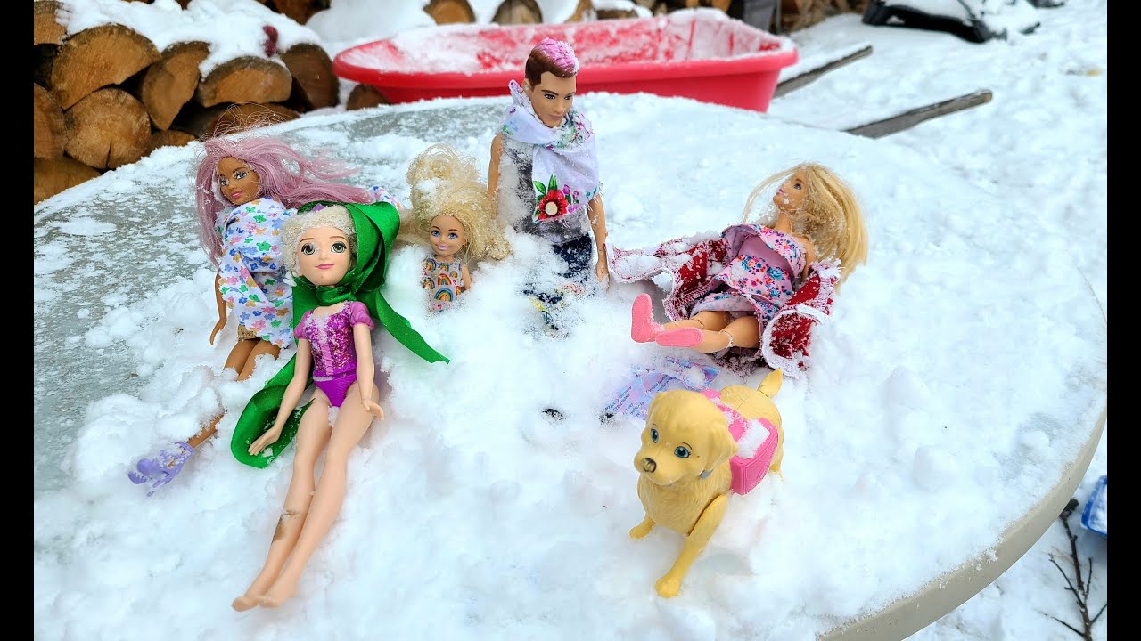 Barbie Snow Day - YouTube