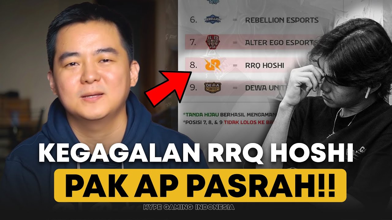 RRQ AP Pasrah dengan Kegagalan RRQ Hoshi di MPL ID S13! Akhir dari Era RRQ Hoshi? - YouTube