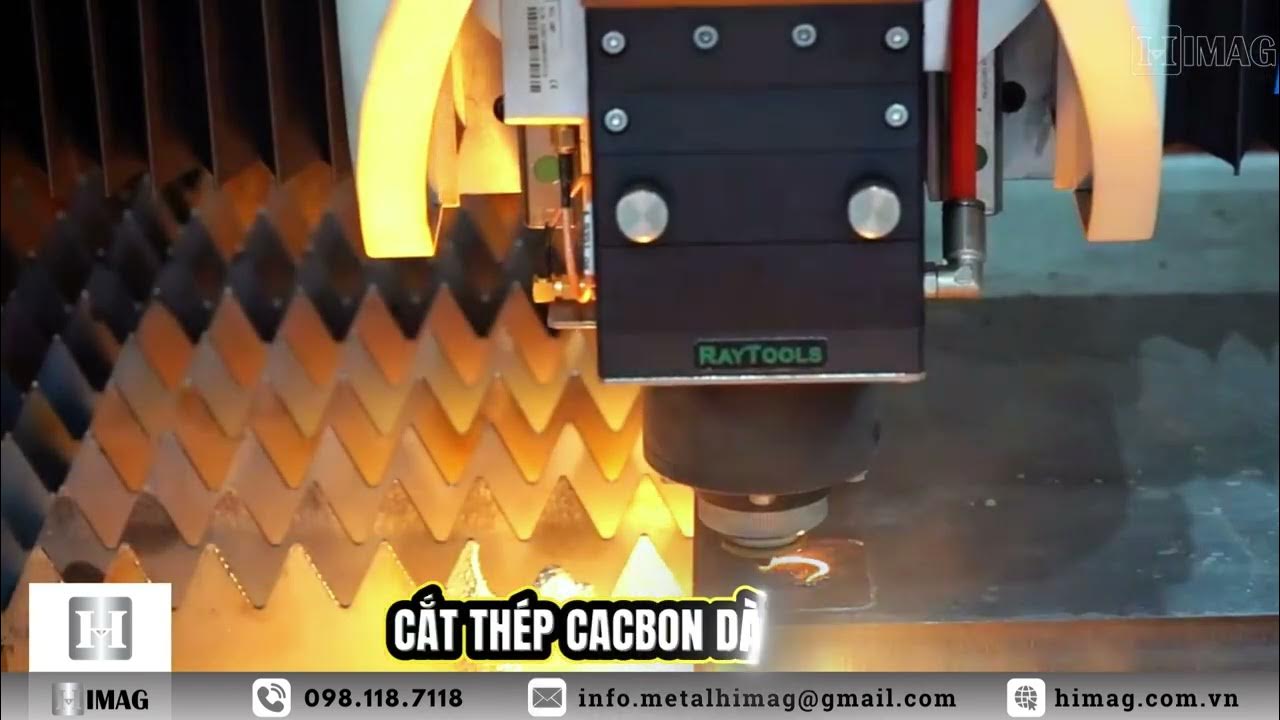 Máy Cắt Laser Fiber Cắt Thép Cacbon Với Thời Gian Bao Lâu | Máy Laser Fiber CNC | Himag - YouTube