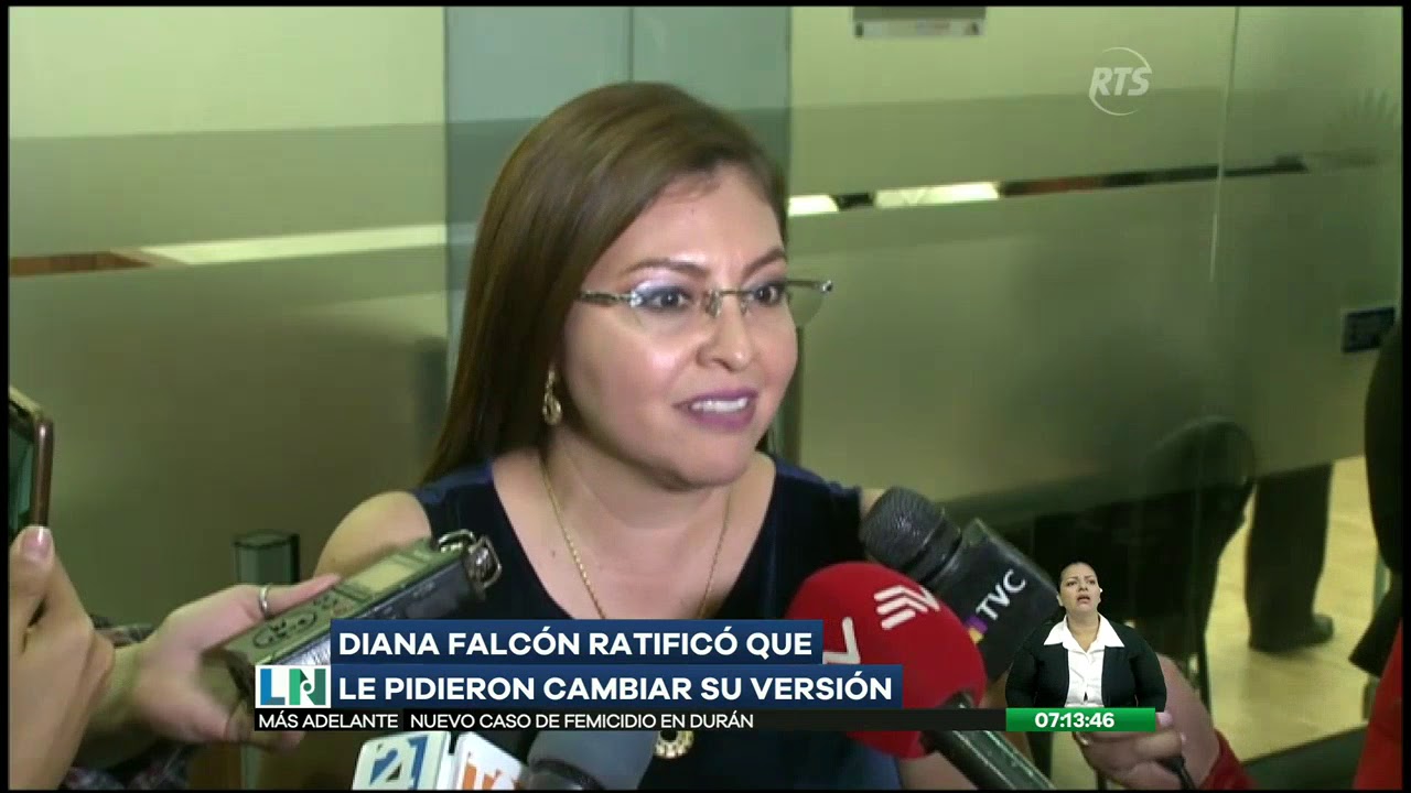 Diana Falcón ratificó que le pidieron cambiar su versión - YouTube