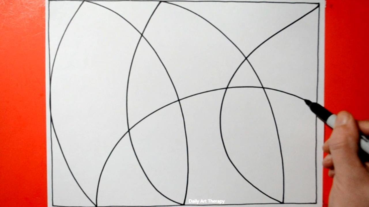 Daily Line Illusion #102 / 3D Curvy Shapes Pattern / Cool Spiral ...