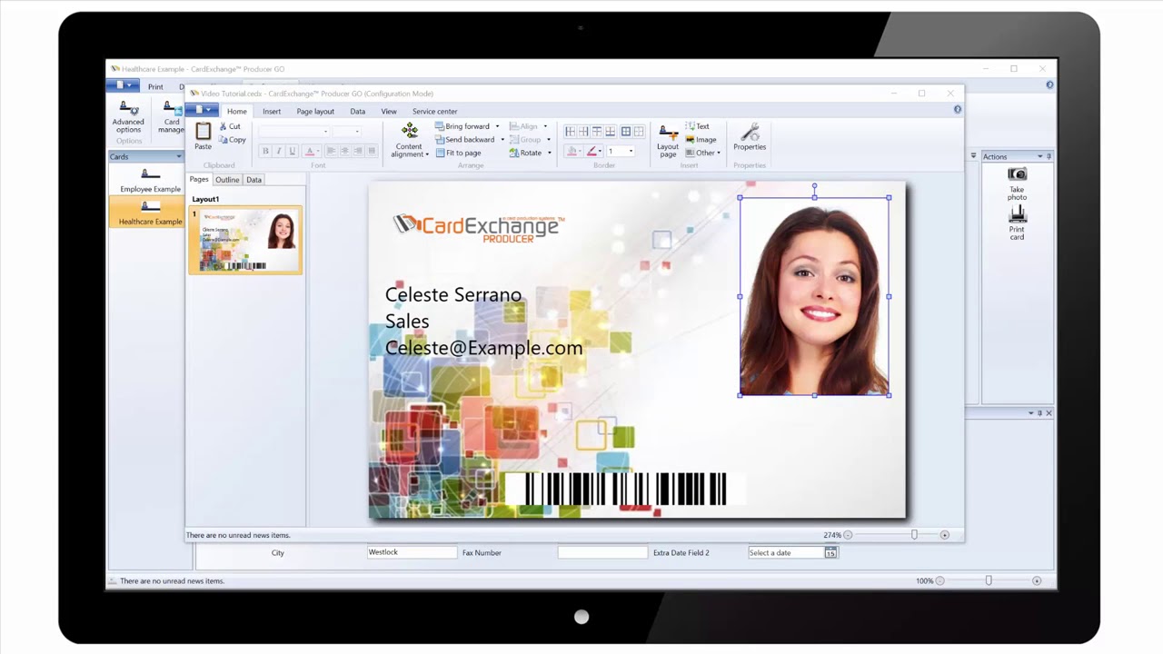CardExchange - Create a Card Wizard - ID Card Software - YouTube