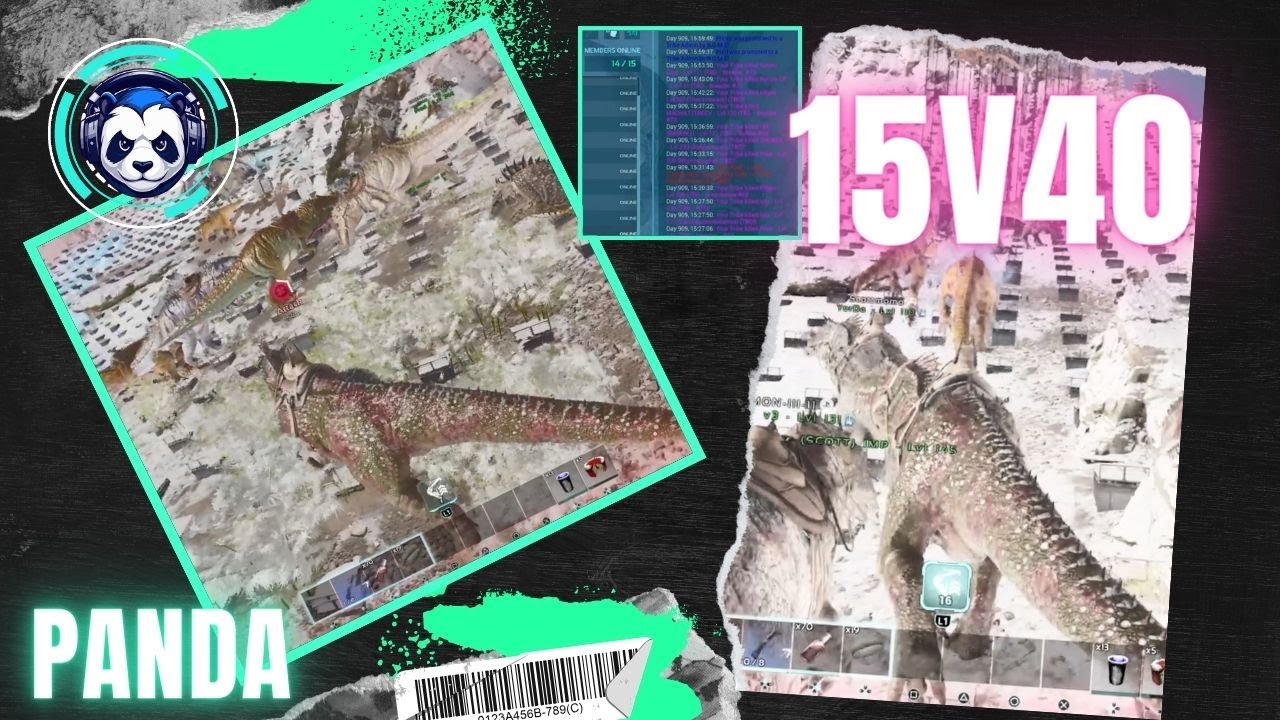 PANDA BDT 1 Party Fob Official PvP 5 vs 40 ARK ASA Crossplay 1x Island ...