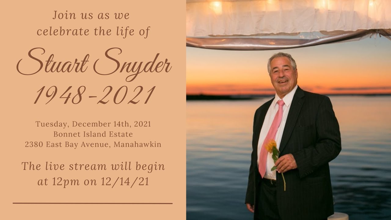 Stuart Snyder Memorial Service - YouTube