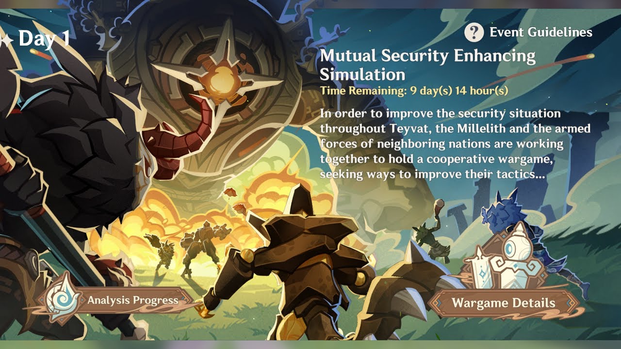 Event Guide | Mutual Security Enhancing Simulation - Day 1 | Genshin 4. ...