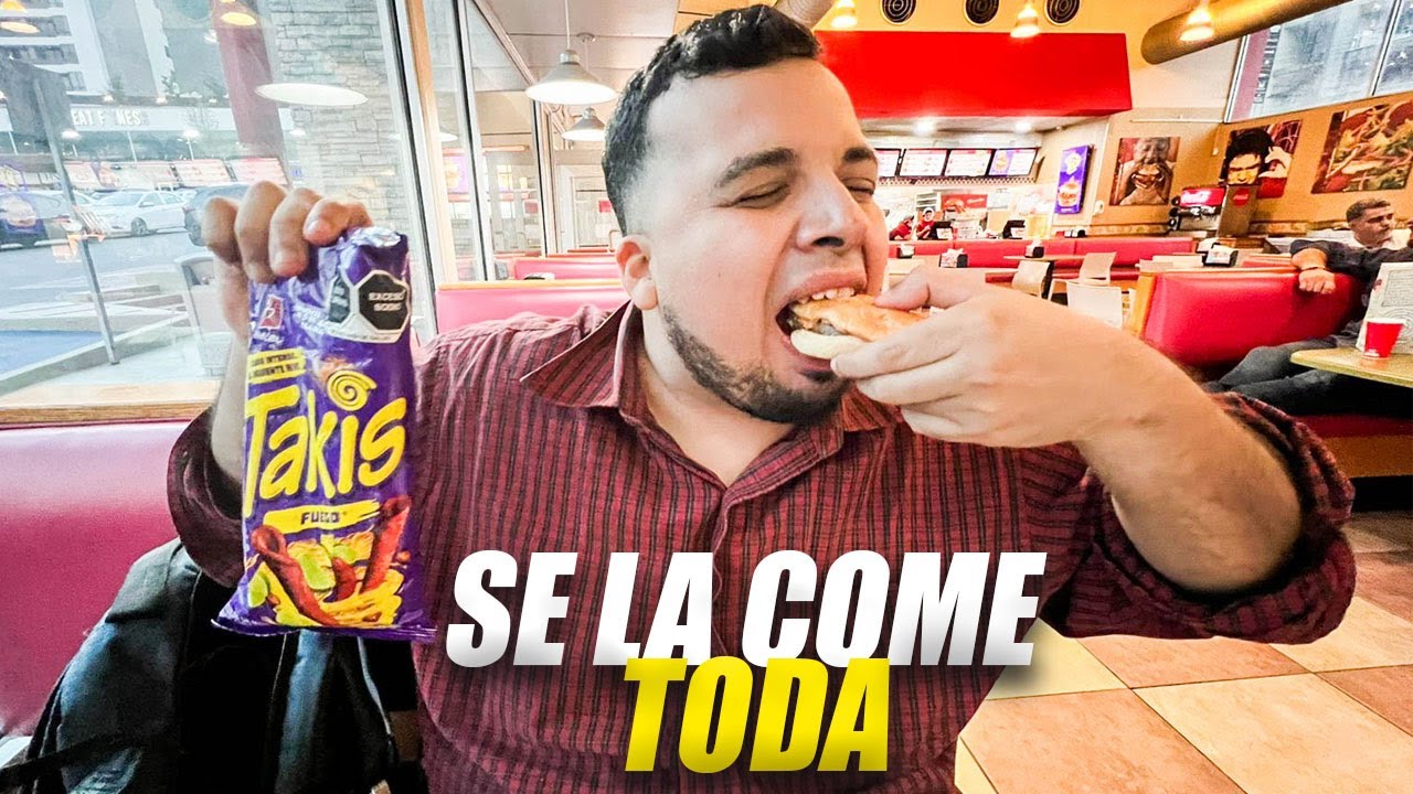 Probamos la extraña hamburguesa de TAKIS en wendy´s - YouTube