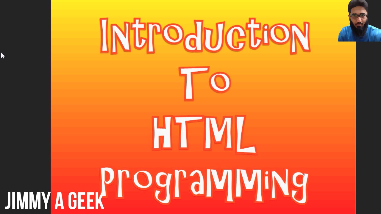 Introduction To Html Programming Youtube