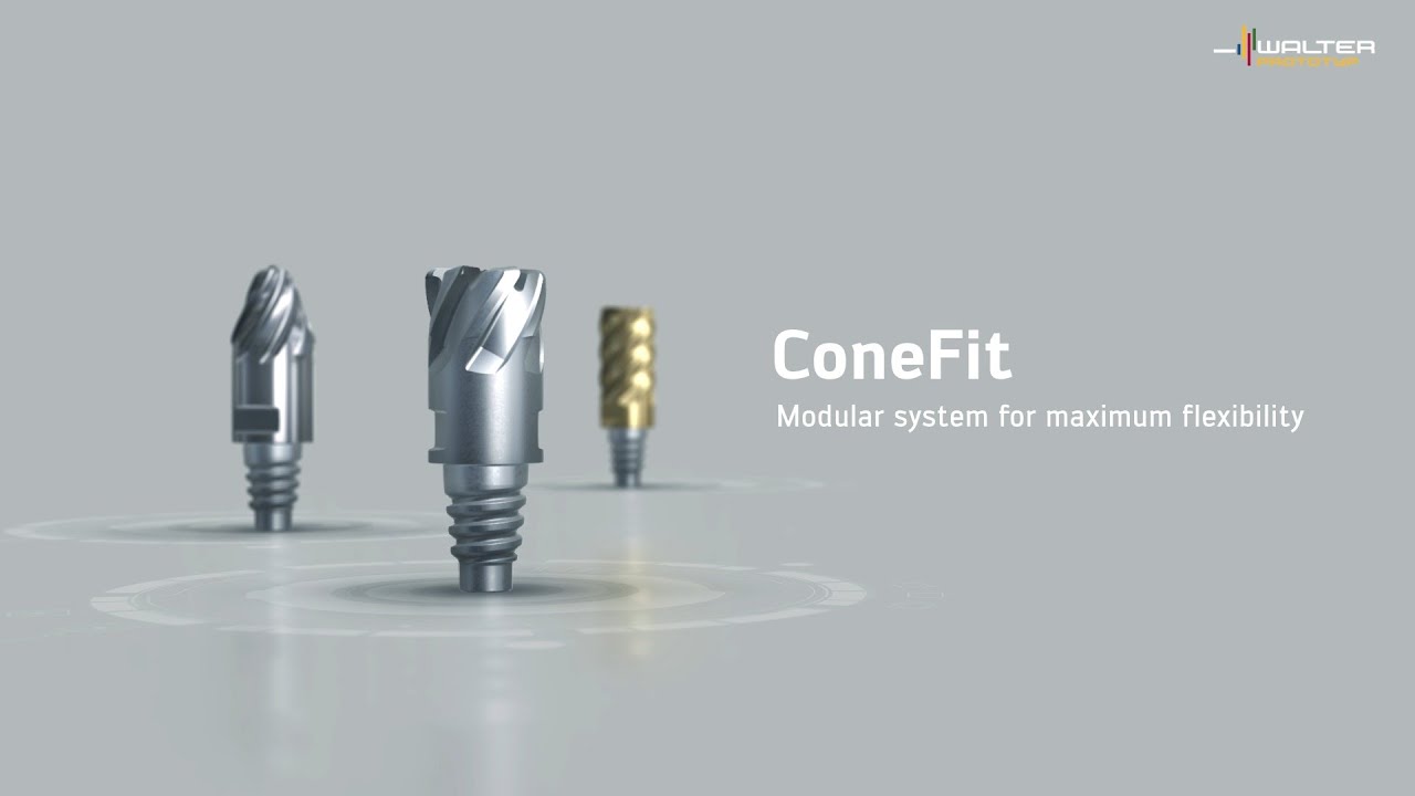 Walter MD340 ConeFit for ISO P Materials - YouTube