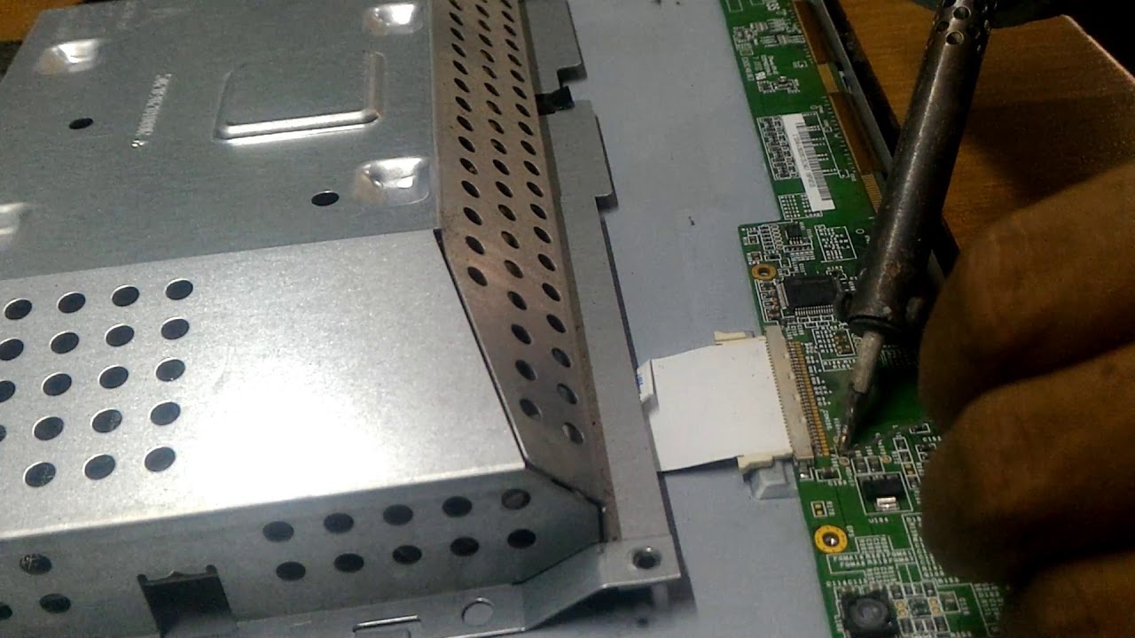 monitor lcd layar blank putih - YouTube