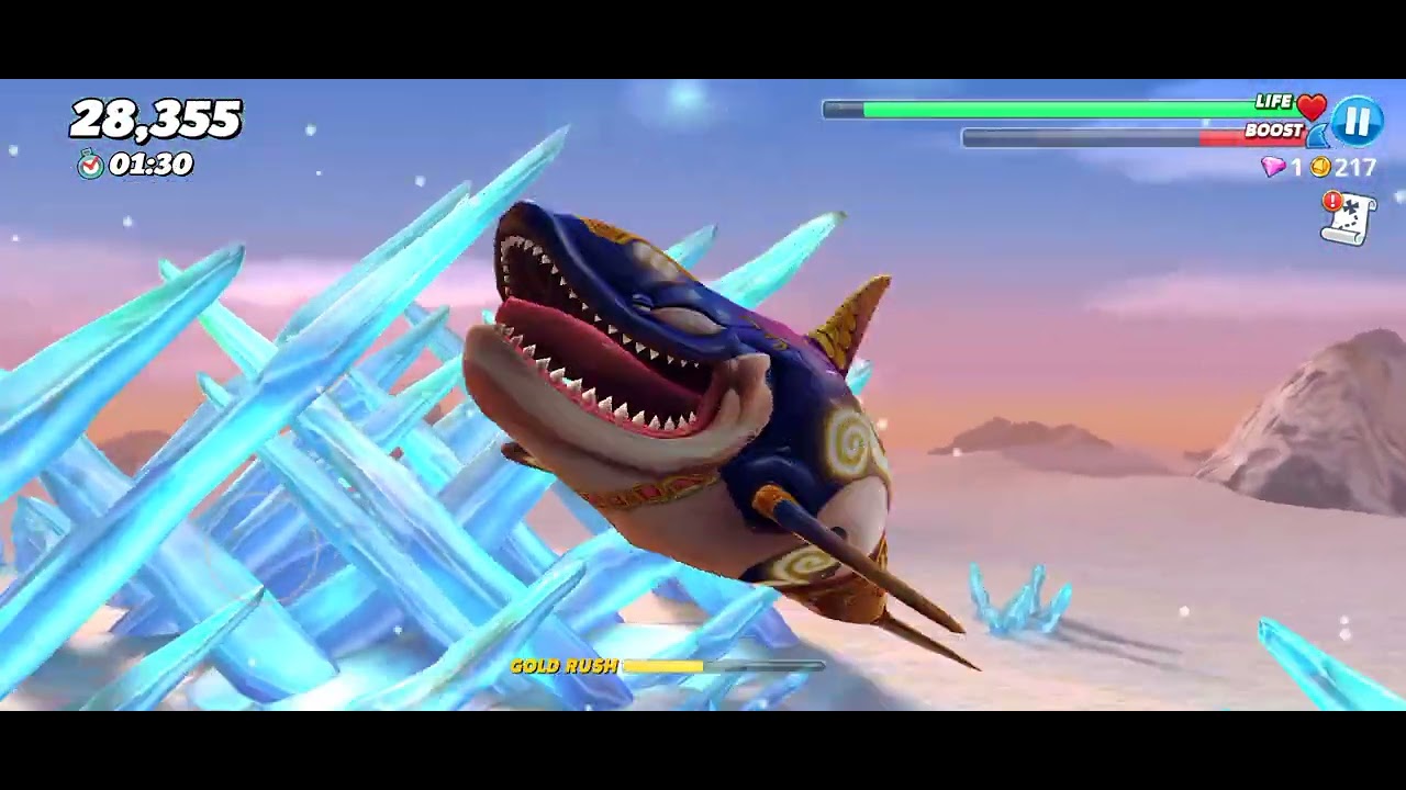 the new genie shark unlocked 🧞🧞🦈🦈! hungry shark world! - YouTube