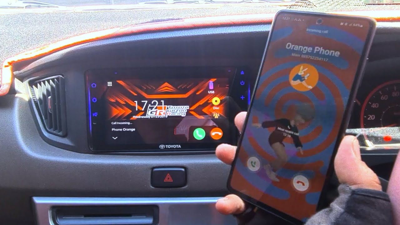 incoming Call On Toyota Car,Samsung A52 Bluetooth call pairing - YouTube