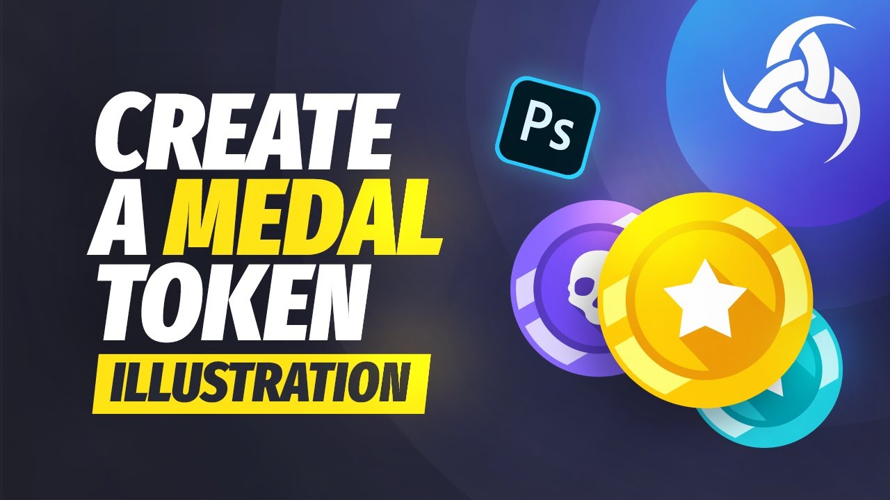 Create a Medal Token Illustration [ TUTORIAL + FREEBIE ] - YouTube