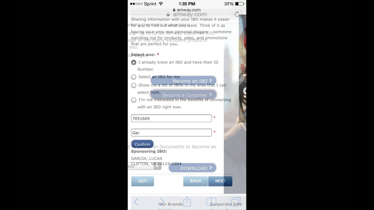 Amway.com customer registration with full IBO prices - YouTube