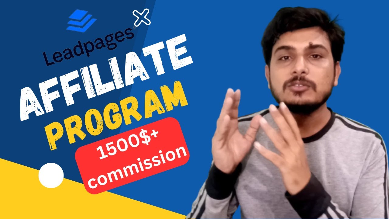 How to Make $1500+ per Month With Affiliate Marketing | Leadpages Affiliate Program - YouTube