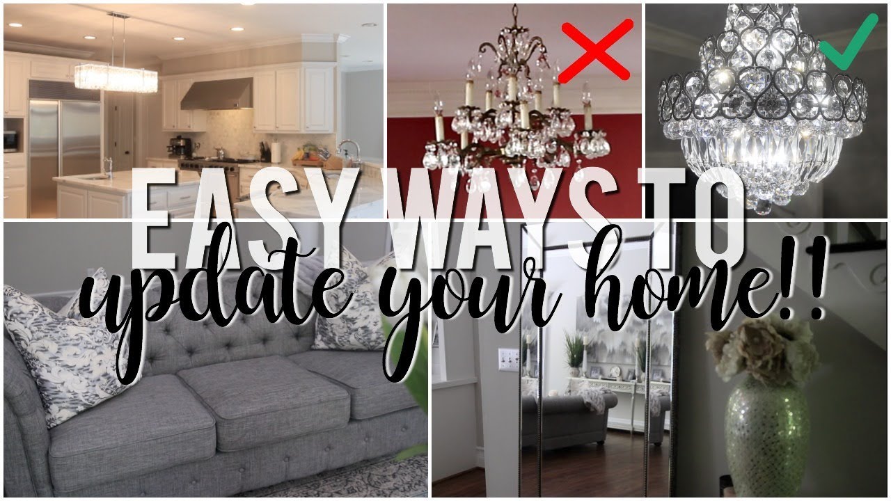 Easy Ways to Update Your Home!! #HouseToHome - YouTube