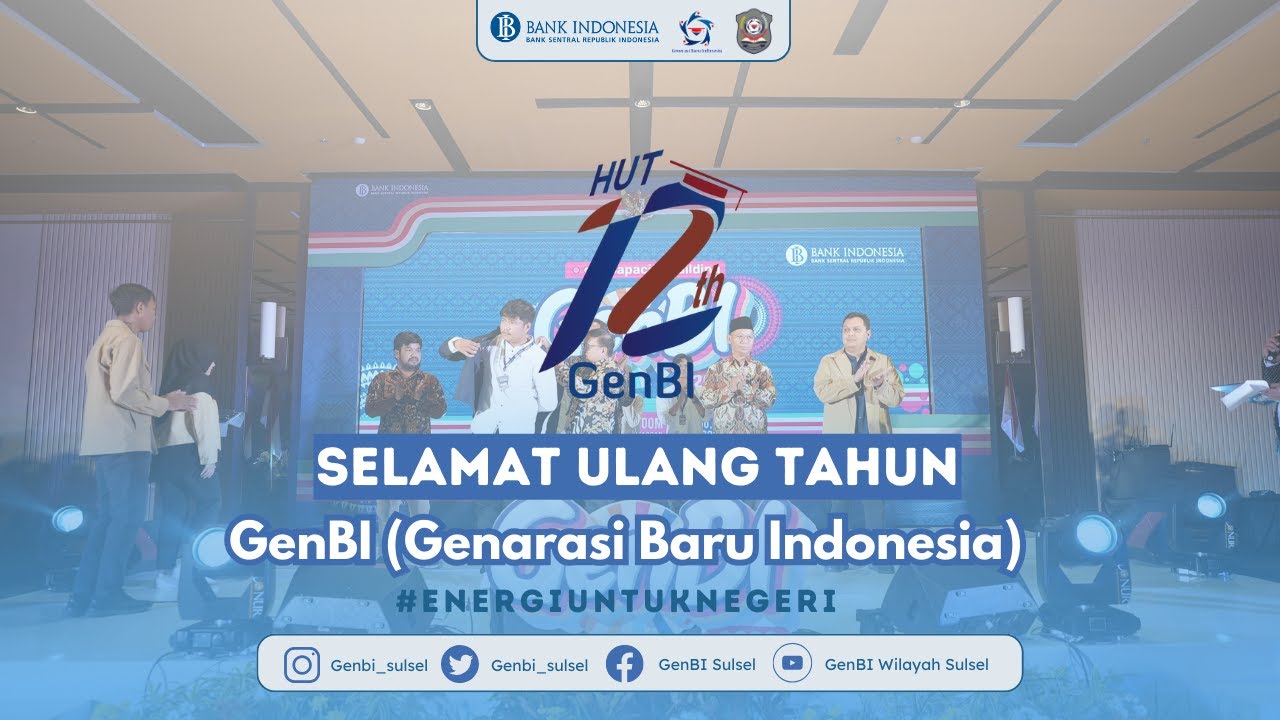 UCAPAN HARI JADI GENBI KE-12 SE-SULAWESI SELATAN - YouTube
