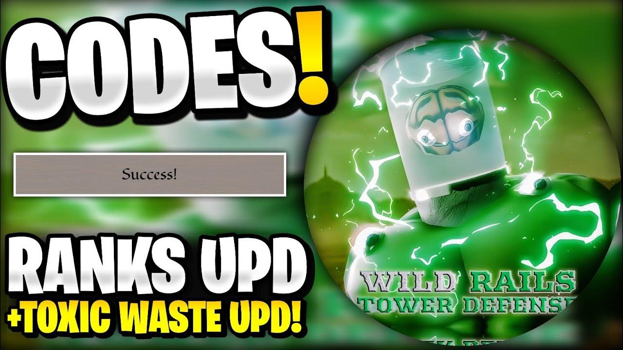 🔥*NEW?* All Working RANKS UPDATE CODES FOR WILD RAILS TD! ROBLOX WILD ...