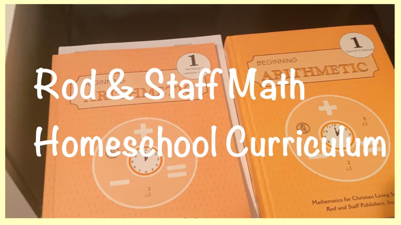 Rod & Staff Grade 1 Math| Walkthrough - YouTube