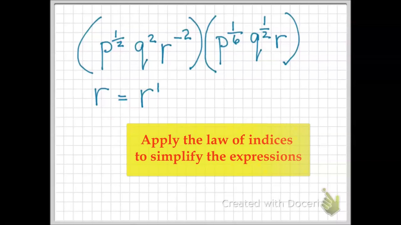 Manipulation Algebraic Expressions 1 - YouTube