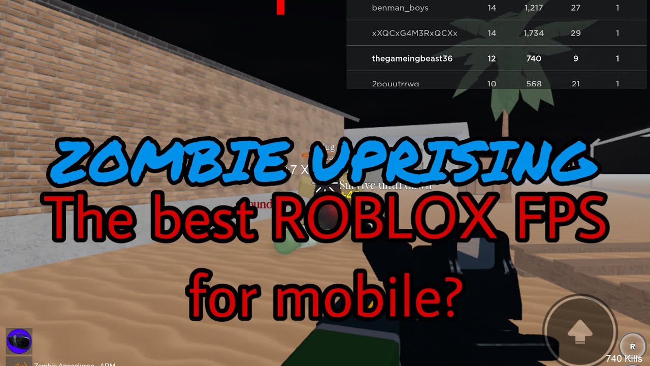 THE BEST ROBLOX ZOMBIE FPS FOR MOBILE? (Zombie uprising) (Roblox) - YouTube