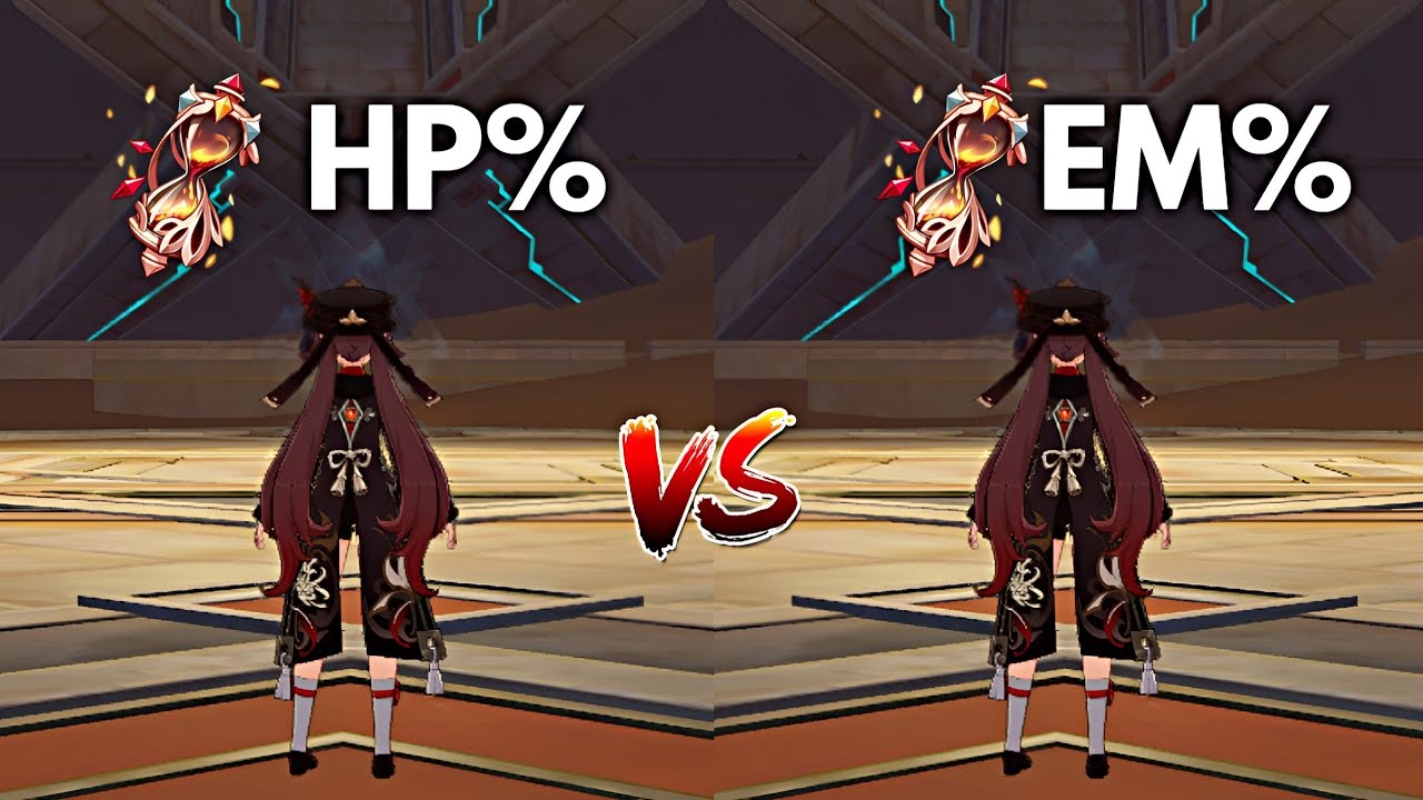 EM vs HP% Sands!! Best Build for Hu Tao Genshin Impact - YouTube