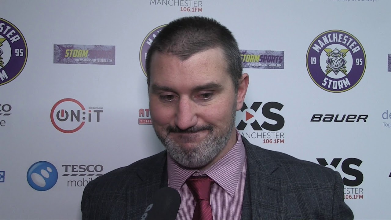 Ryan Finnerty - Post Match - Manchester Storm v Cardiff Devils - YouTube