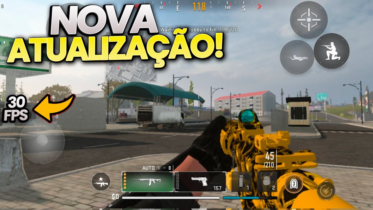 SAIU NOVA ATUALIZAÇÃO DO WARZONE MOBILE COM 30 FPS DE NOVO! E AGORA ...