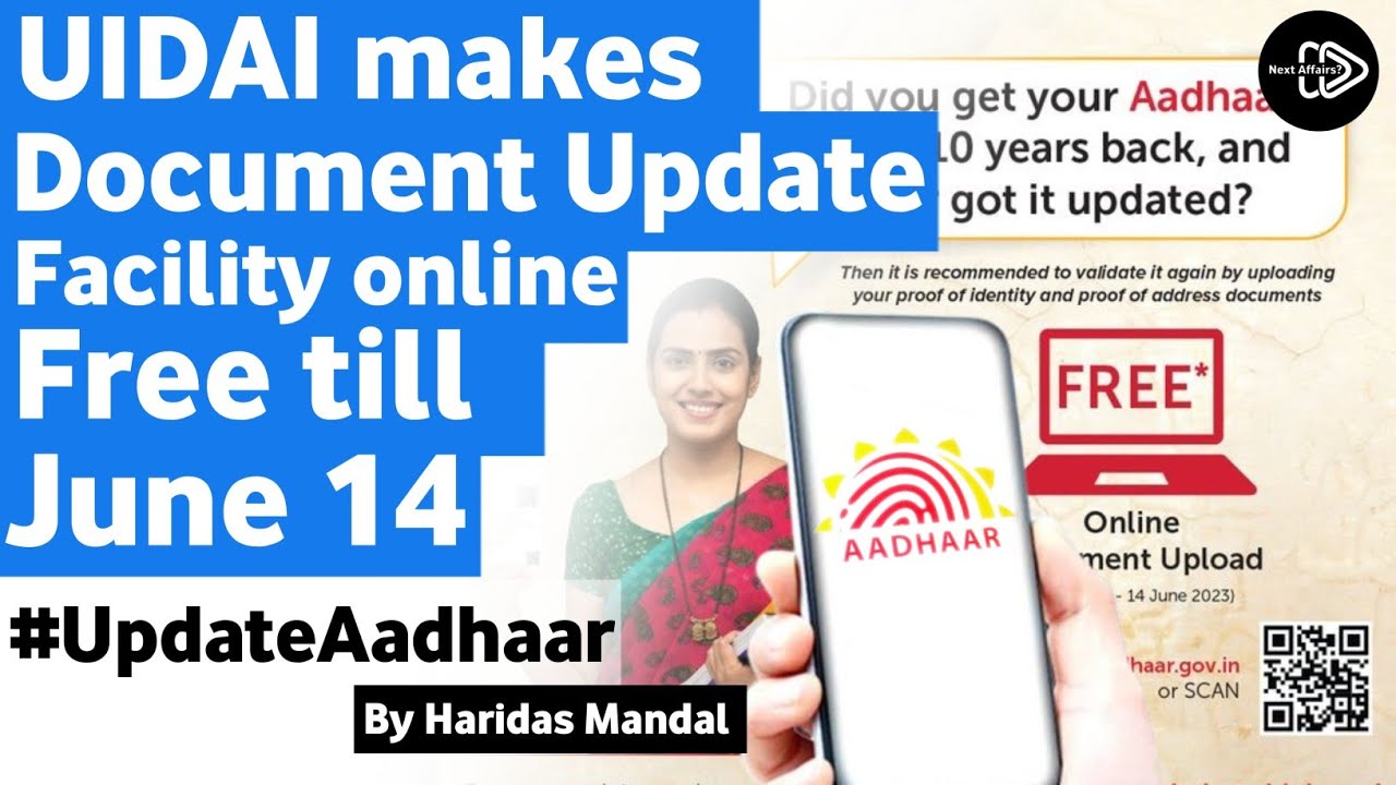Uidai Makes Document Update Facility Online Free Till June 14 Free