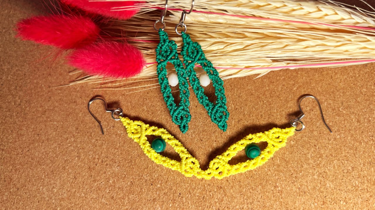 DIY Macrame Earrings | Easy tutorial | Step by step video - YouTube