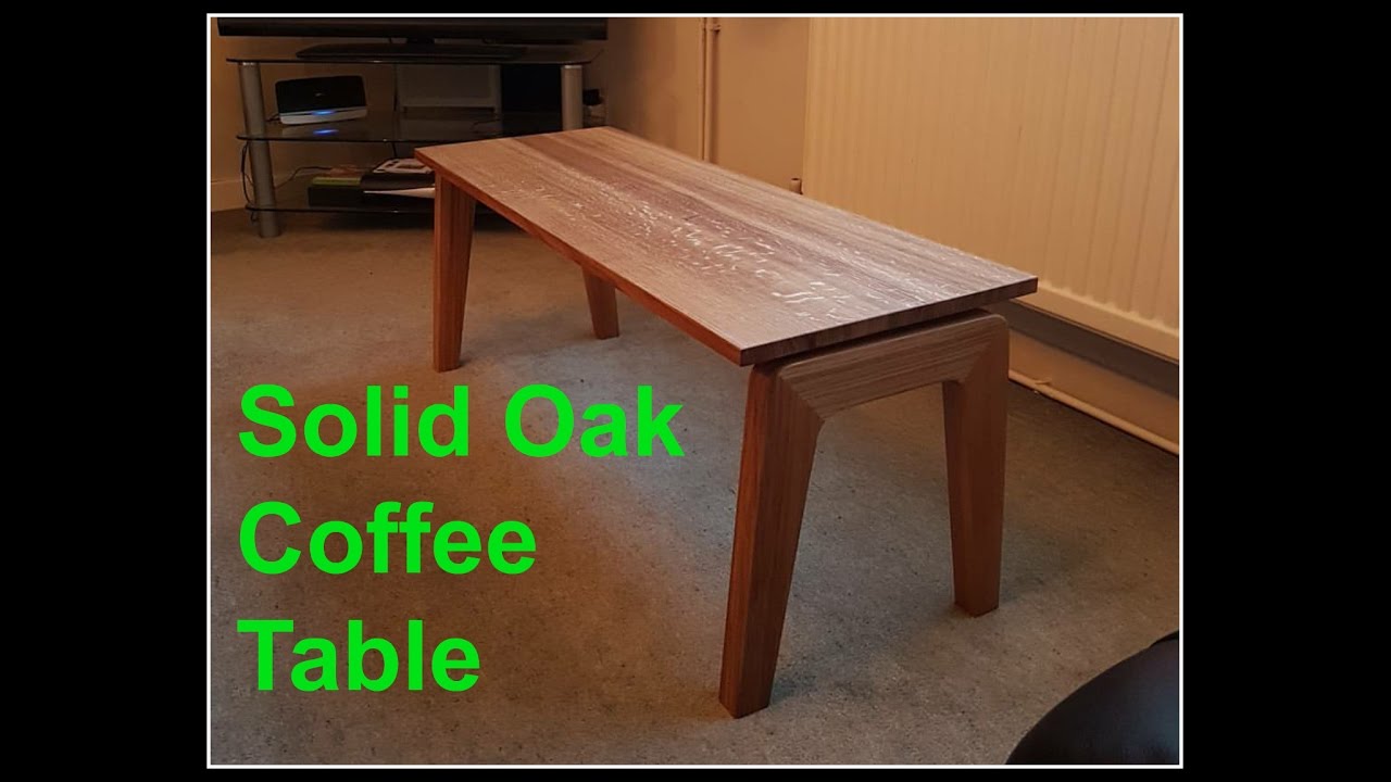 DIY coffee table from reclaimed oak. - YouTube