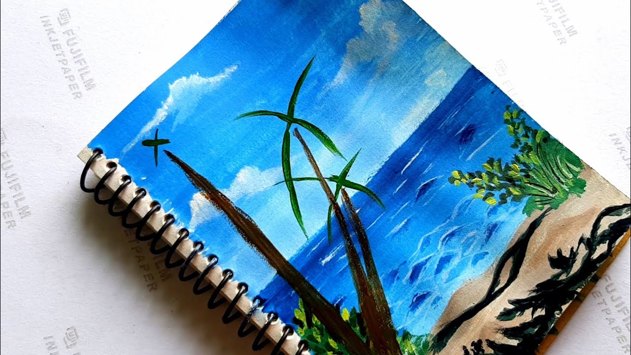 watercolour painting || how to paint island - YouTube