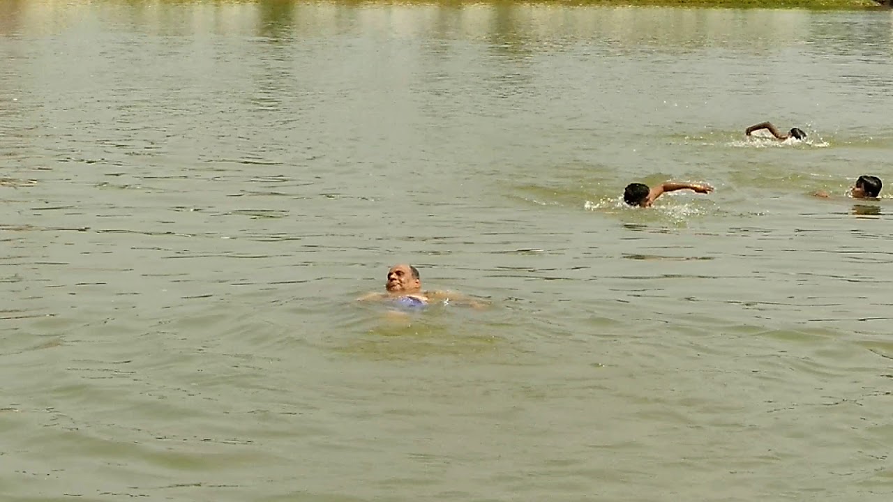 Prof. K M Pandey NIT Silchar - Swimming in the lake of Shakti Pith near ...