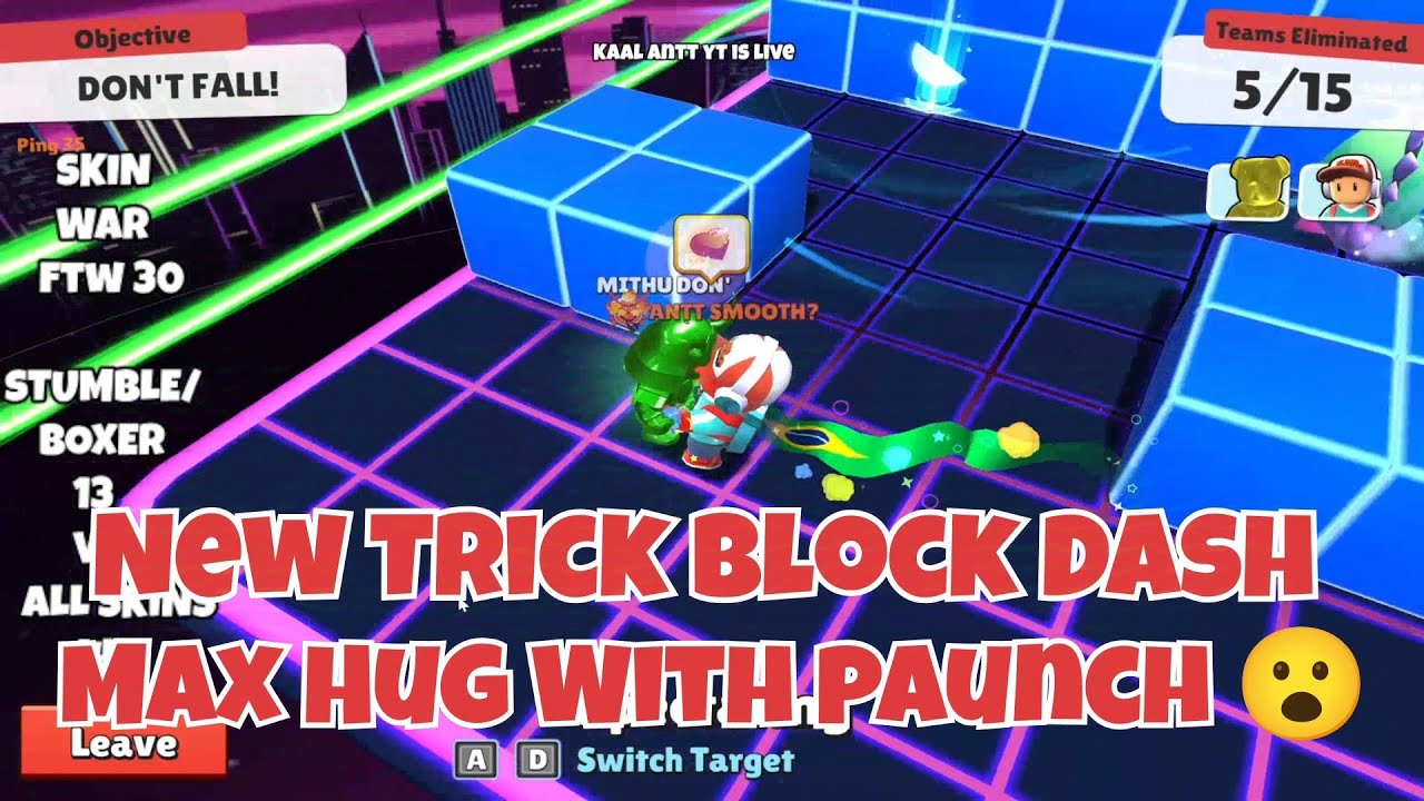 Max Hug with Punch 😮 New Block dash Trick Stumble Guys | how to become ...