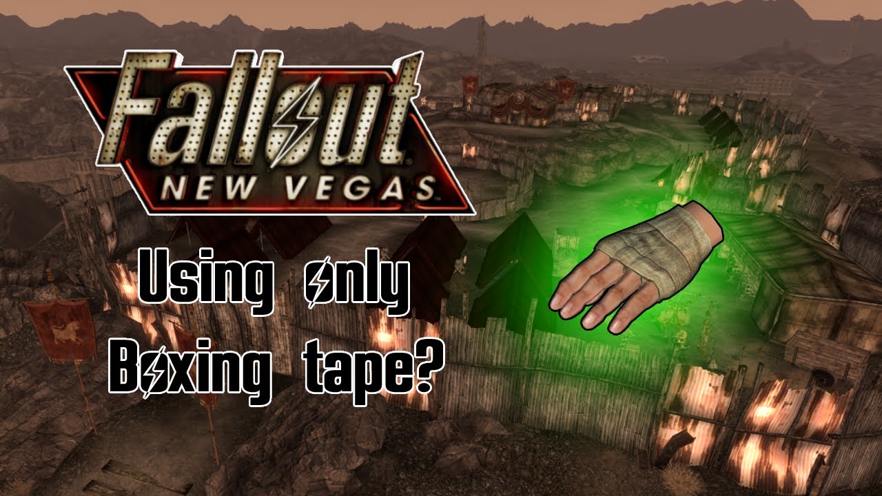 Can you beat fallout New Vegas with Boxing tape? - YouTube