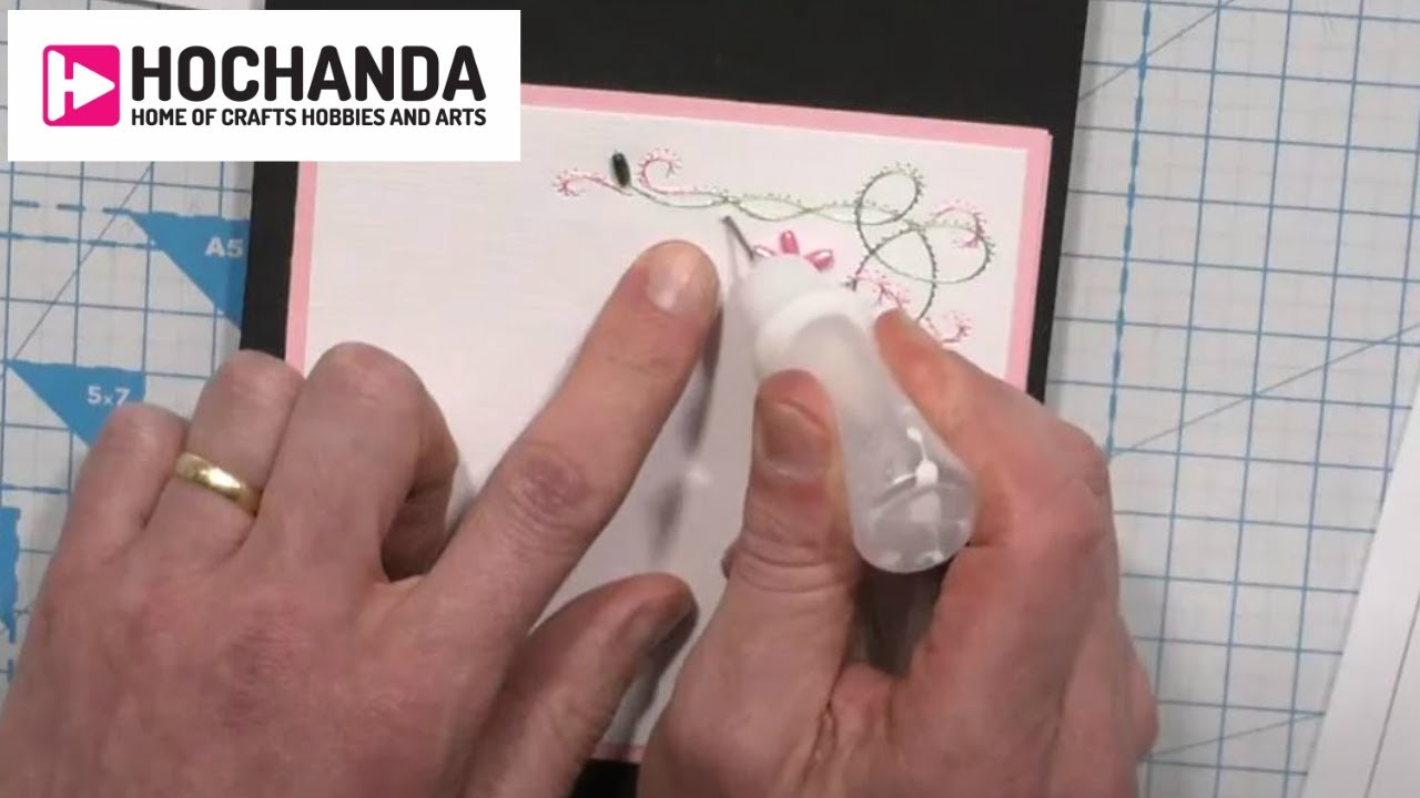 Embroidery Card Making with Add Some Sparkle on Hochanda! - YouTube