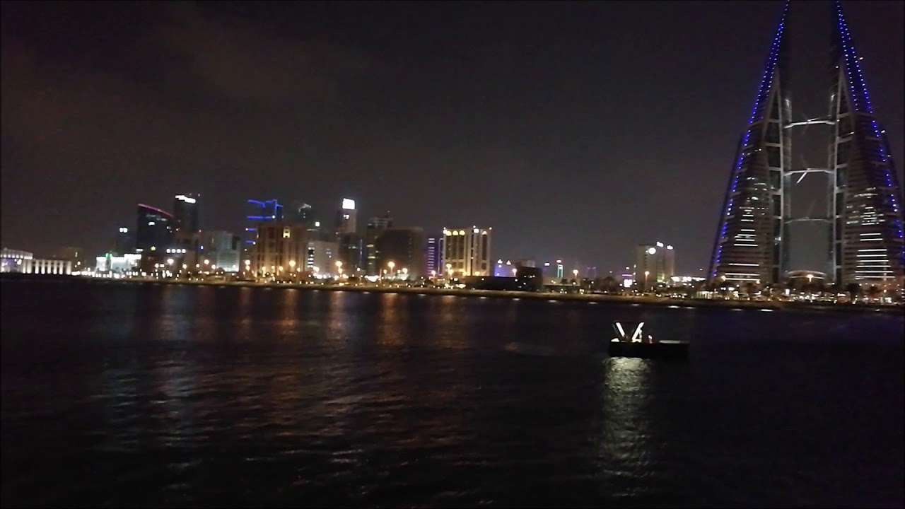 Bahrain at night - YouTube