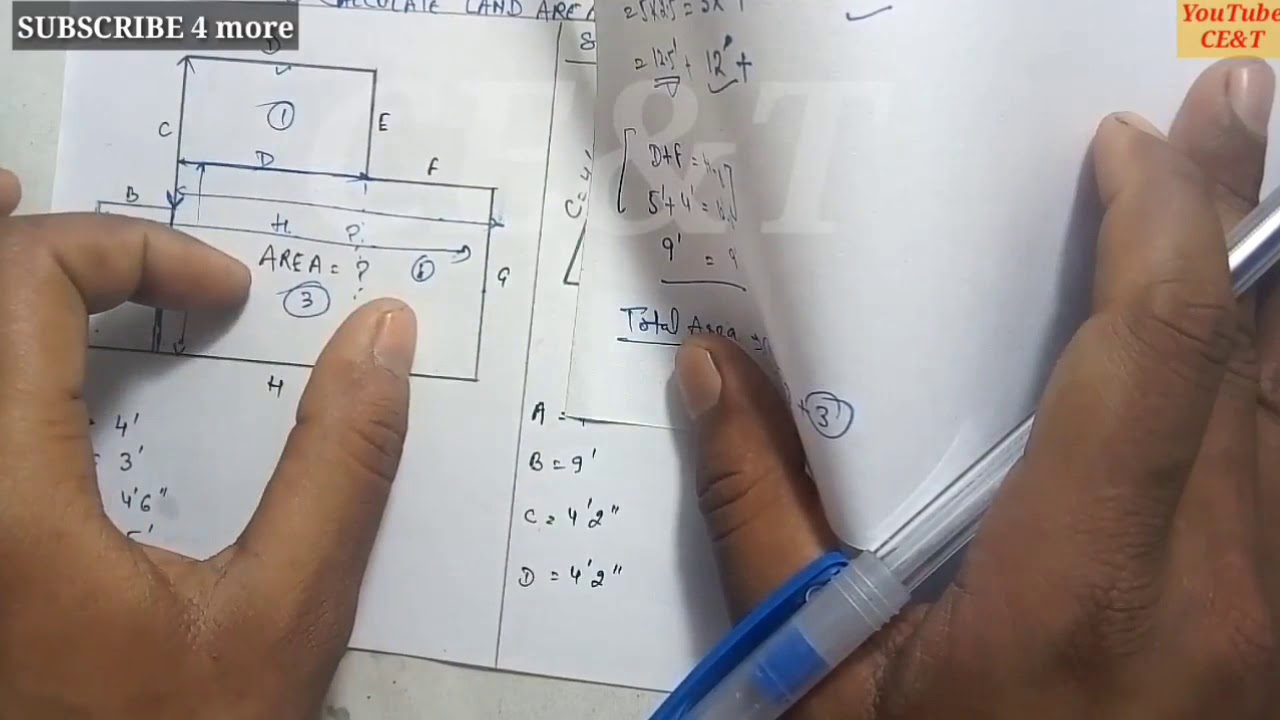 How To Calculate Irregular Plot Area Different Shape Of Rectangular