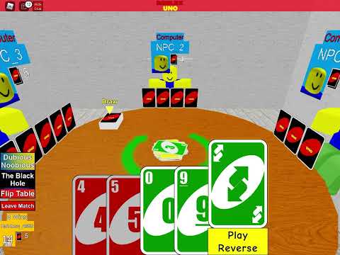 Playing Roblox Uno! - YouTube