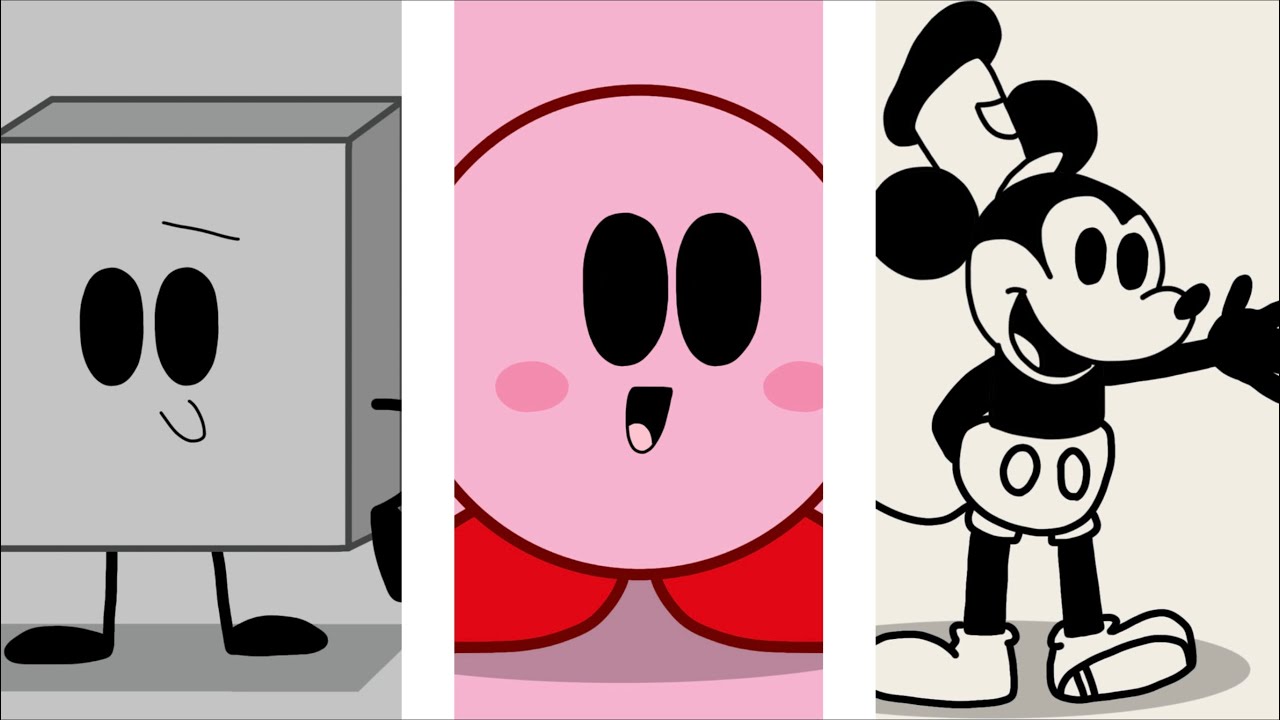 Grey Square, Kirby, and Steamboat Willie Mickey’s Voice Lines for ...