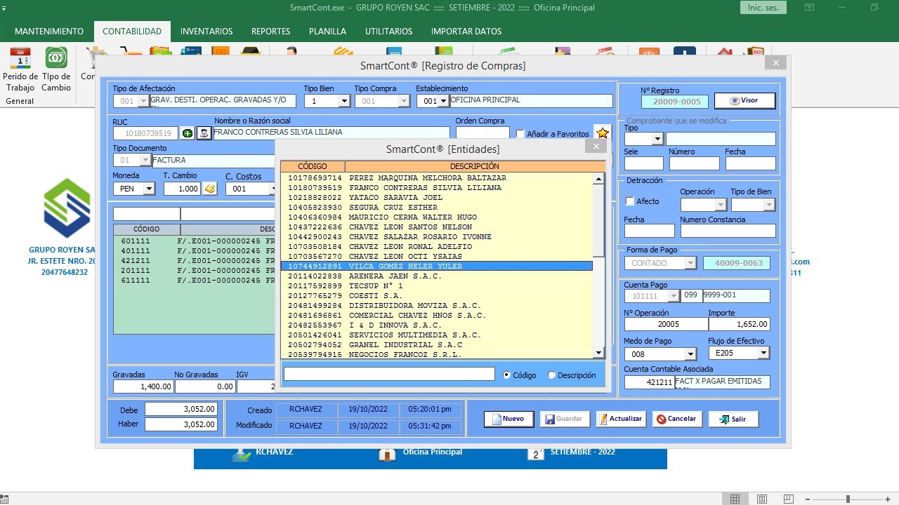 SMARTCONT SISTEMA CONTABLE FINANCIERO - YouTube