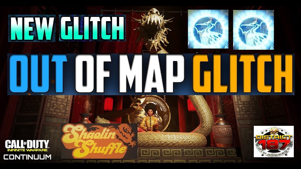 NEW GLITCH OUT OF MAP ZOMBIE IW SHAOLIN SHUFFLE AVEC CHI SUPER KICK ...