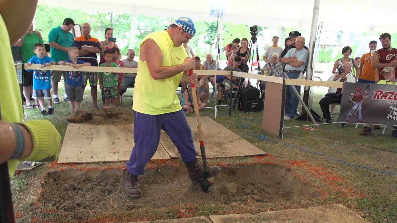 Guinness World Record attempt - The Human Grave Digger - YouTube