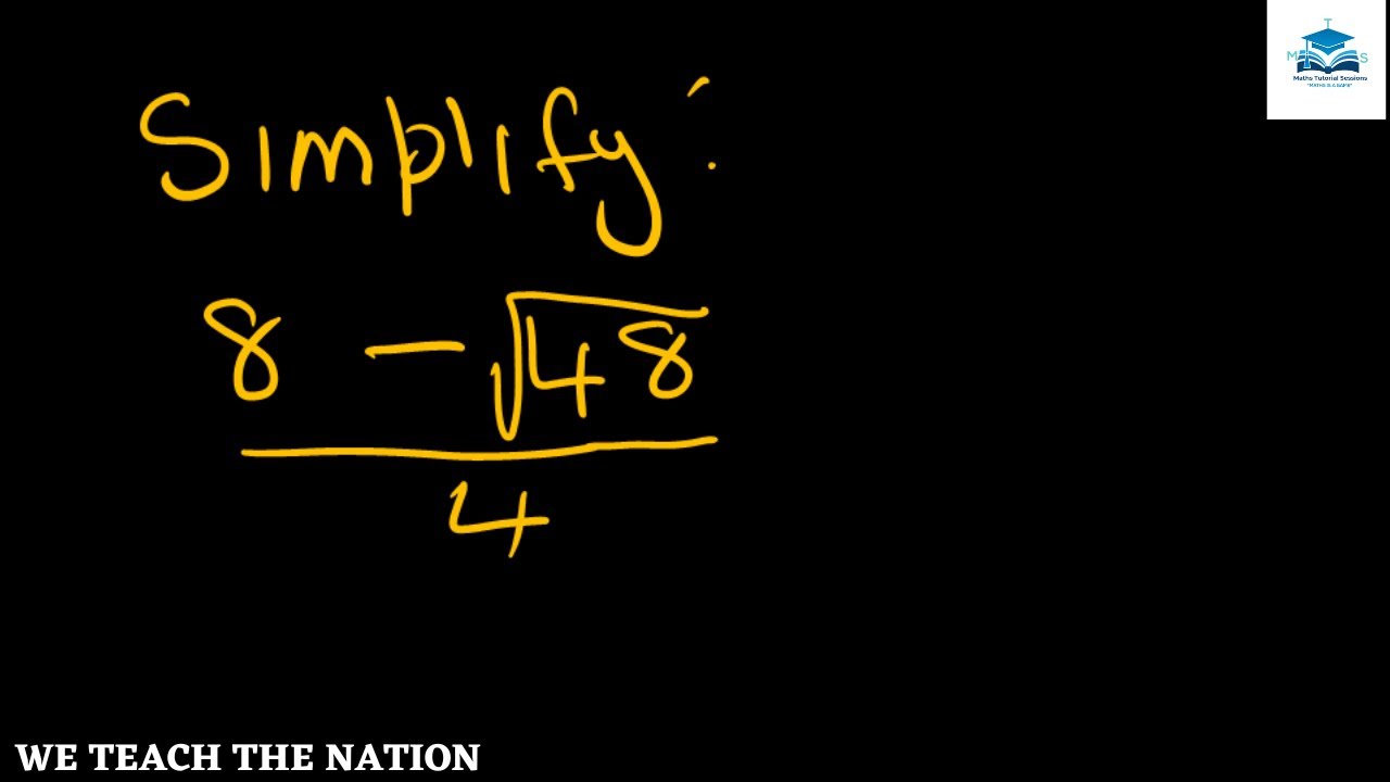 SIMPLIFICATION OF SURDS. - YouTube