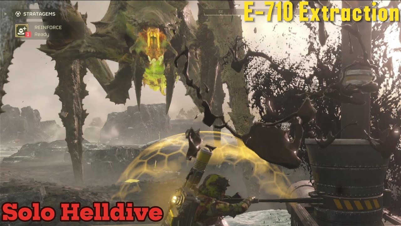 Helldivers 2 - E-710 Extraction, Solo Helldive // All Objectives, No Commentary - YouTube