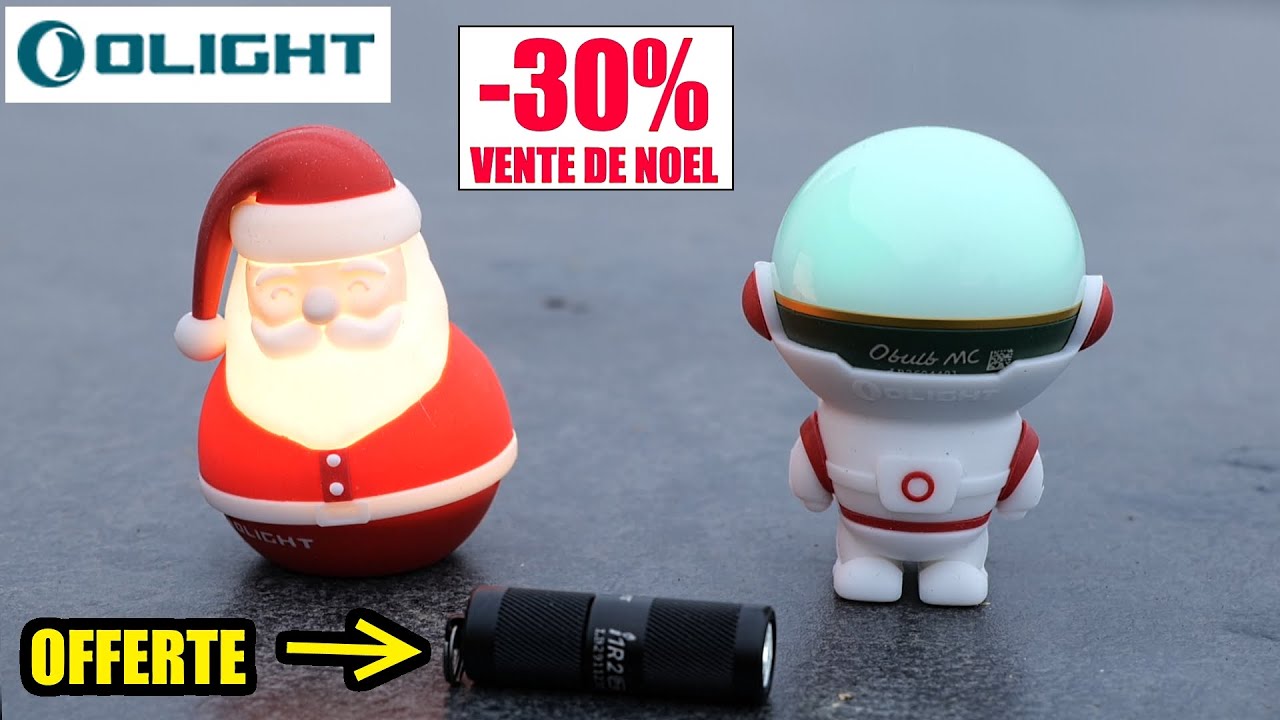 OLIGHT pack de noël Obulb MC + Obuddy + Capuchon Du Père Noël (+ i1r2 ...