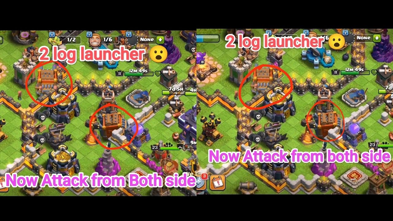 2 log launcher in Clan castle ☠️ Hows its possible #COC - YouTube